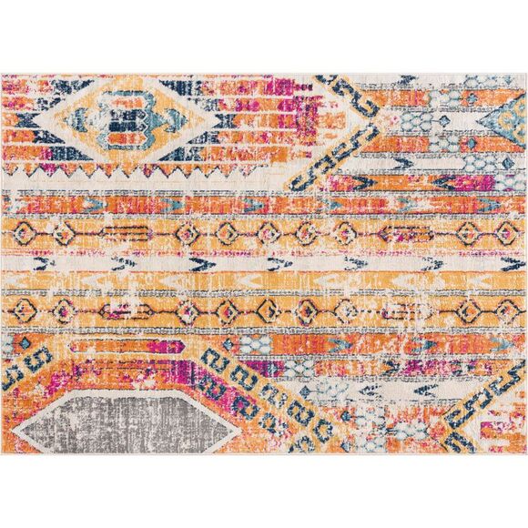 Rug Branch | Accents | Rug Branch Modern Boho Yellow Beige Indoor Area ...